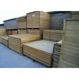 1.2m High x 1.83m Wide Larch Lap Panel | WEBBS Builders Merchants ...